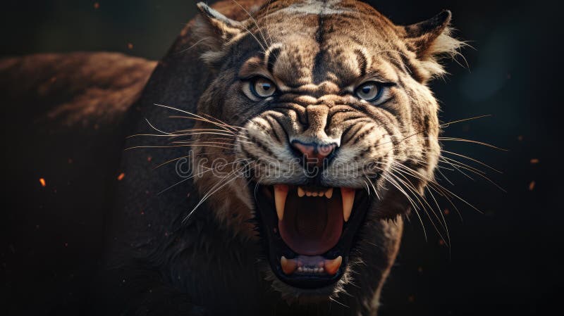 Ferocious Puma Stock Illustrations – 214 Ferocious Puma Stock ...