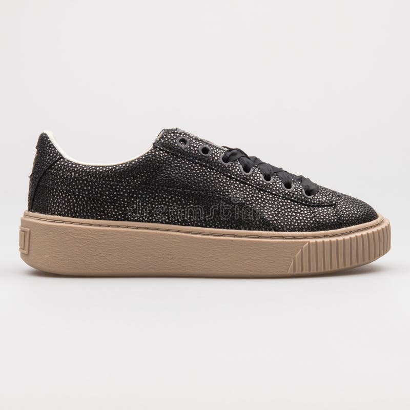 Puma Platform LUX Puma Black Sneaker Editorial Photography - Image of ...