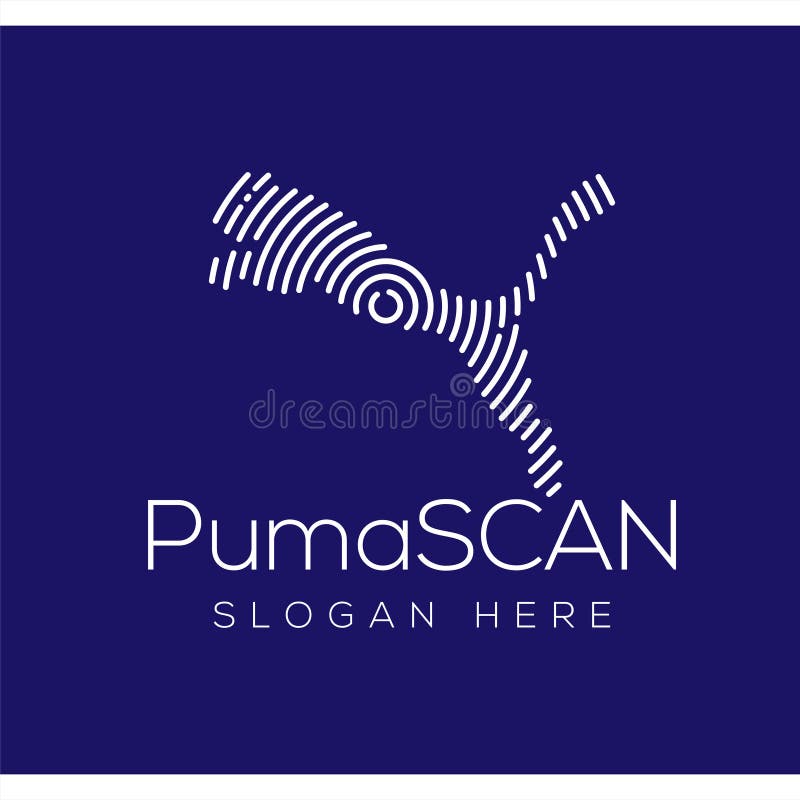 Leopard Scan Technology Logo Vector Element. Animal Technology Logo ...