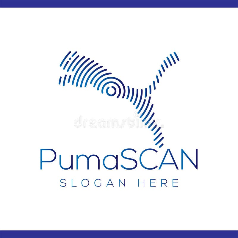 Puma Scan Technology Logo Vector Element. Animal Technology Logo ...