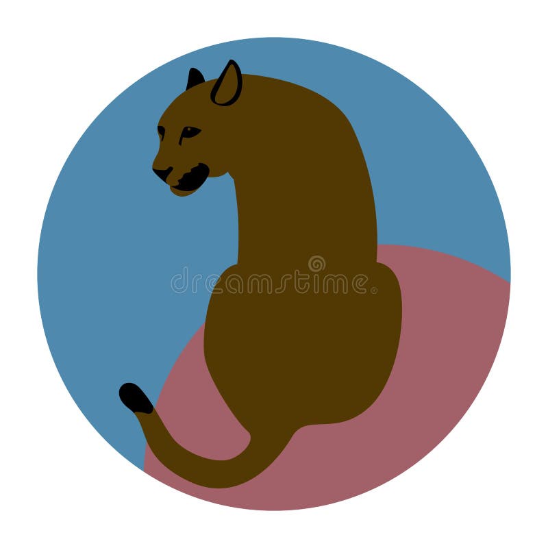 Puma Vector Illustration Style Flat Set Stock Vector - Illustration of ...
