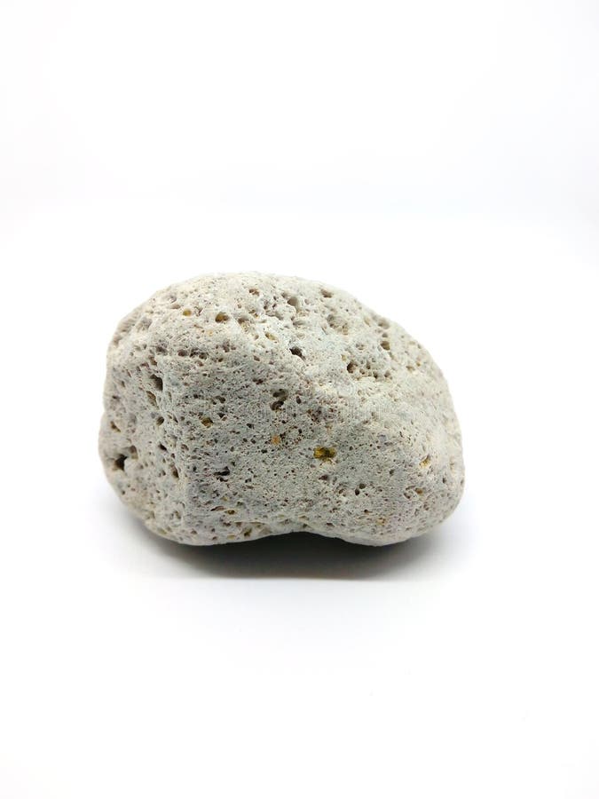 Pumice Stone Isolated on White Background. Stock Image - Image of ...