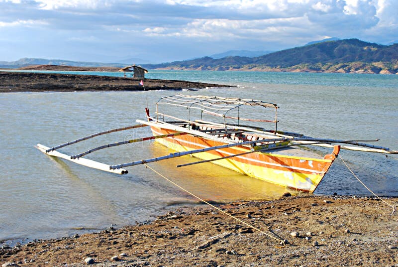 Pump Boat and Philippines Island Stock Photo - Image of canoe ...
