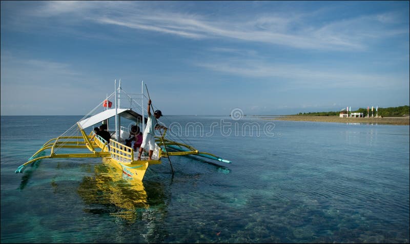 Philippines Island From Pump Boat Stock Photo - Image of transportation ...