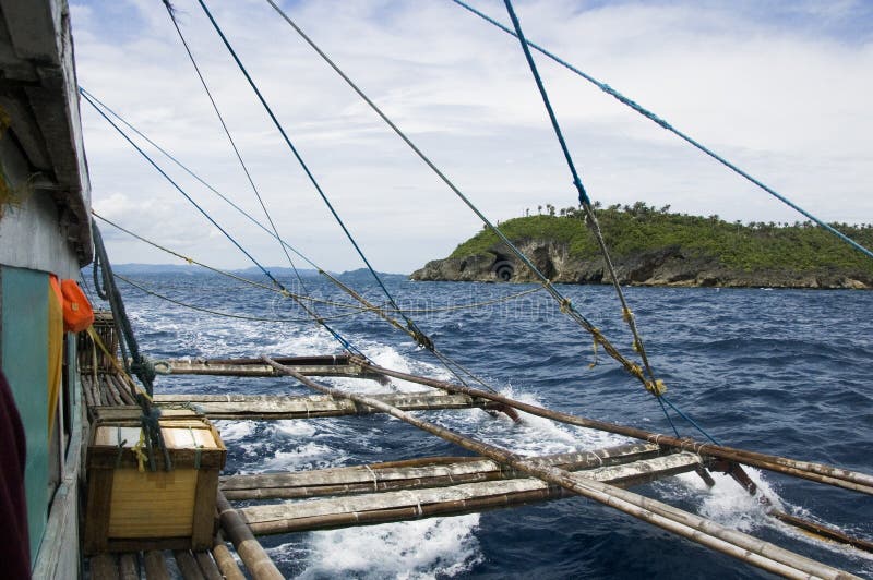 Pump Boat and Philippines Island Stock Photo - Image of canoe ...