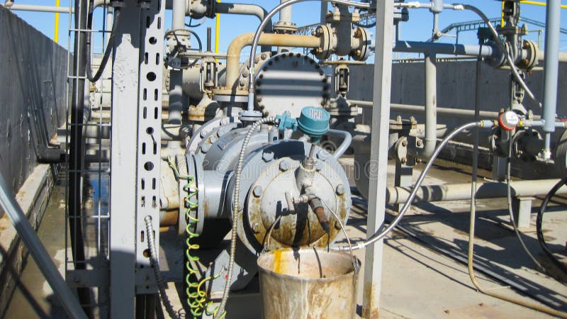 The Pump of the Closed Type for Oil Product Pumping Stock Image - Image ...