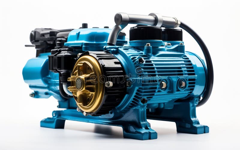 Pump Machine Water Jet White Background -Generative Ai Stock ...