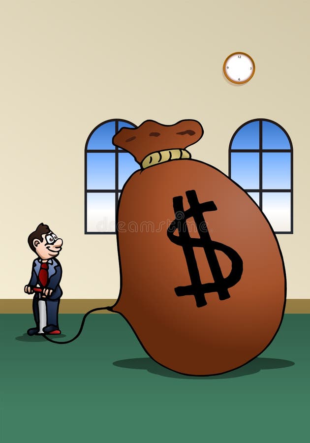 Business Man Money Pump Stock Illustrations – 183 Business Man Money ...