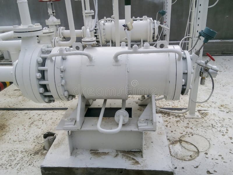 The Pump for Pumping Hot Products of Oil Refining Stock Image - Image ...