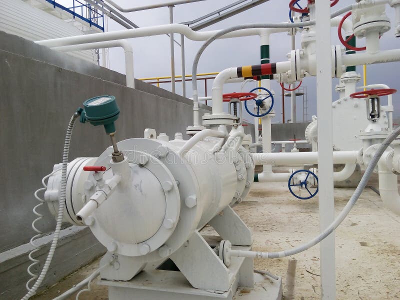 The Pump for Pumping Hot Products of Oil Refining Stock Image - Image ...