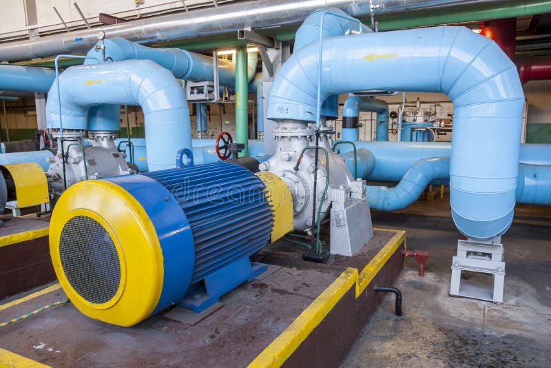 Pump room stock photo. Image of pipelines, room, large - 94185156