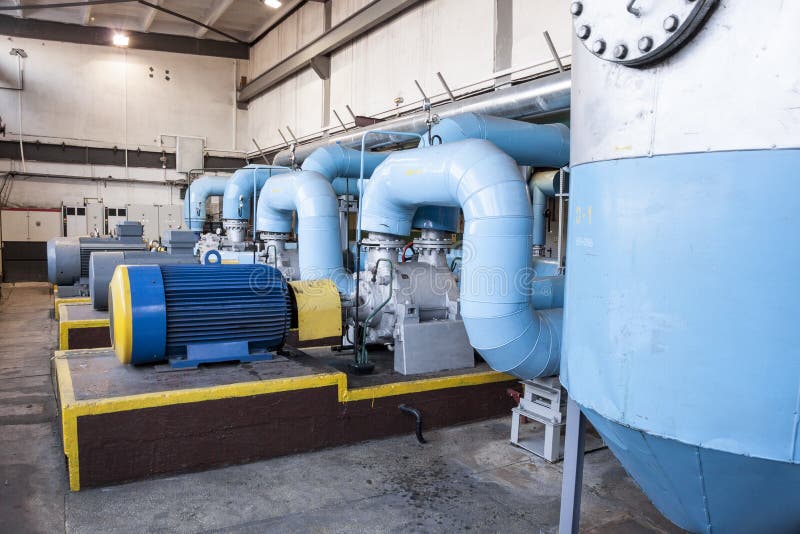 Pump room stock image. Image of electrical, engine, interior - 94185099