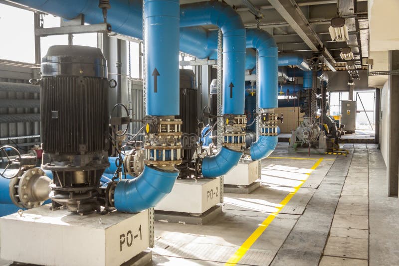 Pump room stock photo. Image of pipelines, room, large - 94185156