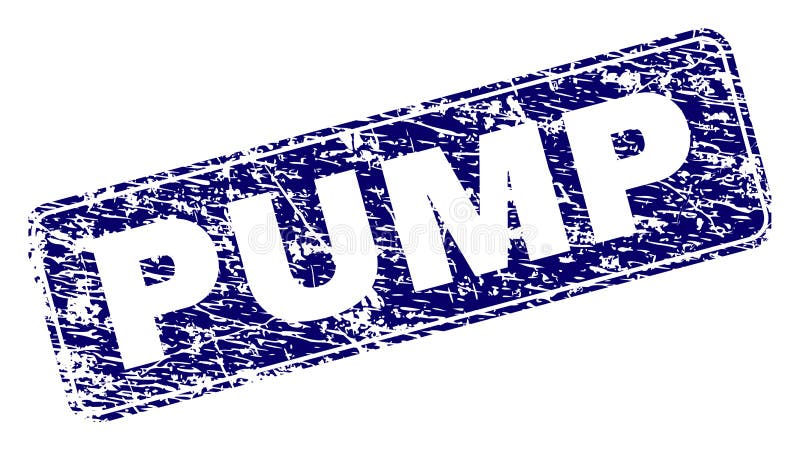 Scratched PUMP Framed Rounded Rectangle Stamp Stock Vector ...