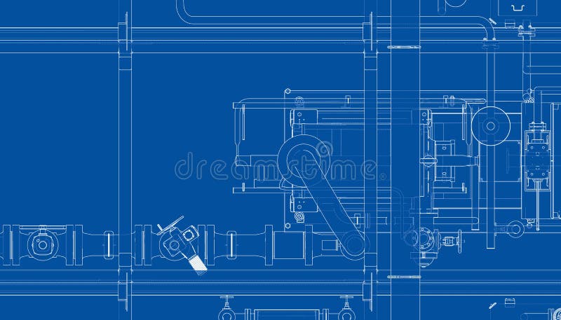 Pump station. Vector stock vector. Illustration of technology - 229805626