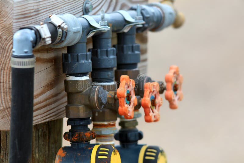 Pump valves stock photo. Image of pipes, hydraulic, bolts - 68233248