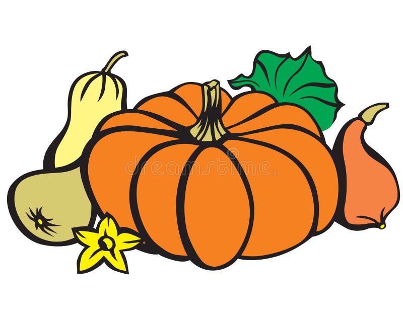 Pumpa vektor illustrationer. Illustration av flerfärgad - 41585731