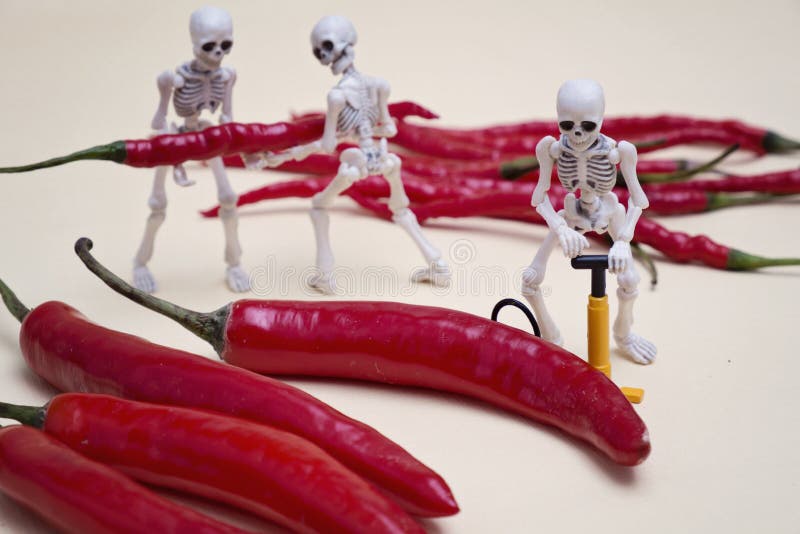 Pumping chillis stock image. Image of ingredient, funny - 75375537