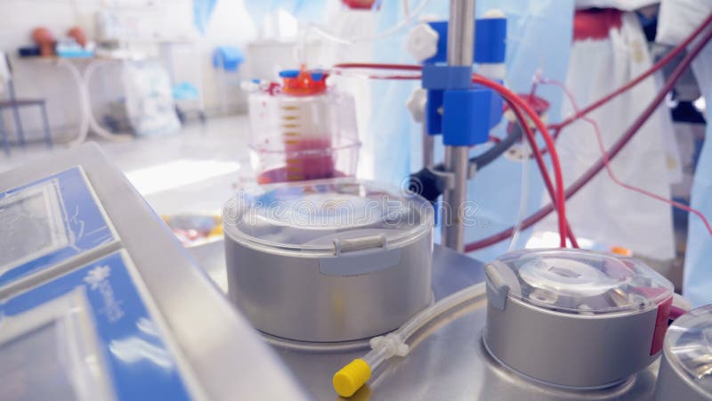 Special Machine Works in a Surgery Room, Close Up. Stock Footage ...