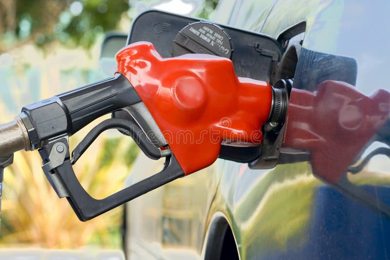 Pumping Gas in Car on Station Stock Photo - Image of auto, gasoline ...