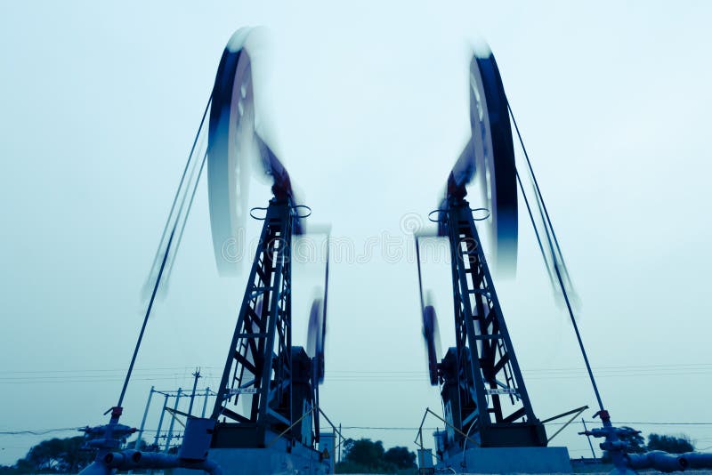 Pumping oil machines stock image. Image of horizontal - 26997403