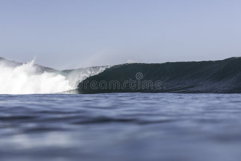 Pumping Surf Wave stock image. Image of beach, breaker - 142628625