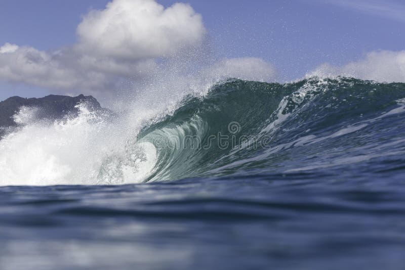 Pumping Surf Wave stock image. Image of coast, power - 142628755