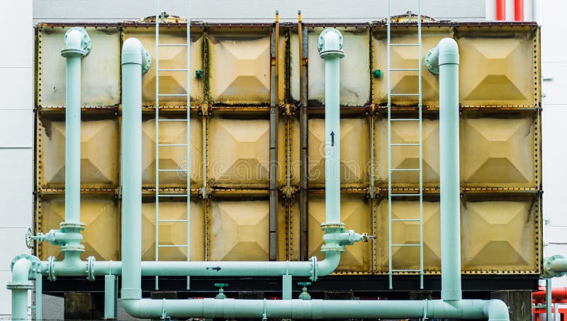 Pumping Systems for Industrial Works and Water Pipe Stock Photo - Image ...