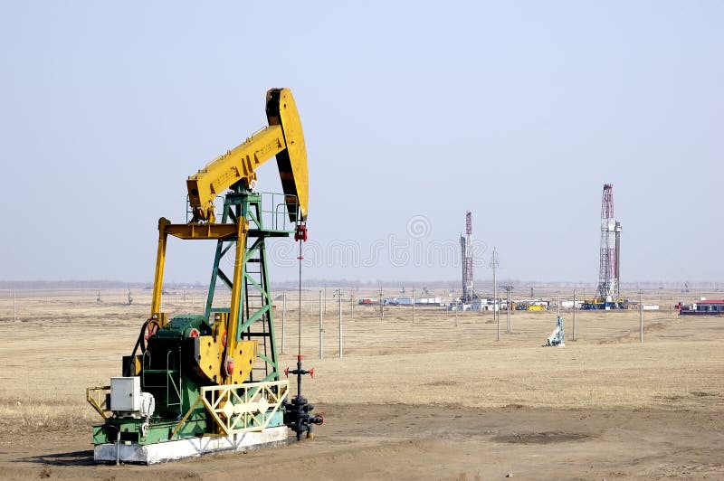 Pumping unit stock image. Image of blue, corporate, fumes - 13671505