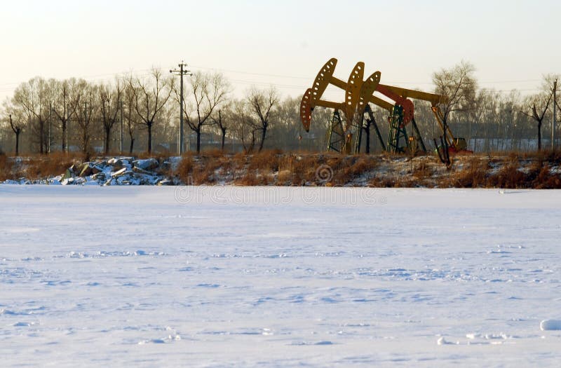 Pumping unit stock image. Image of environment, valley - 4655495