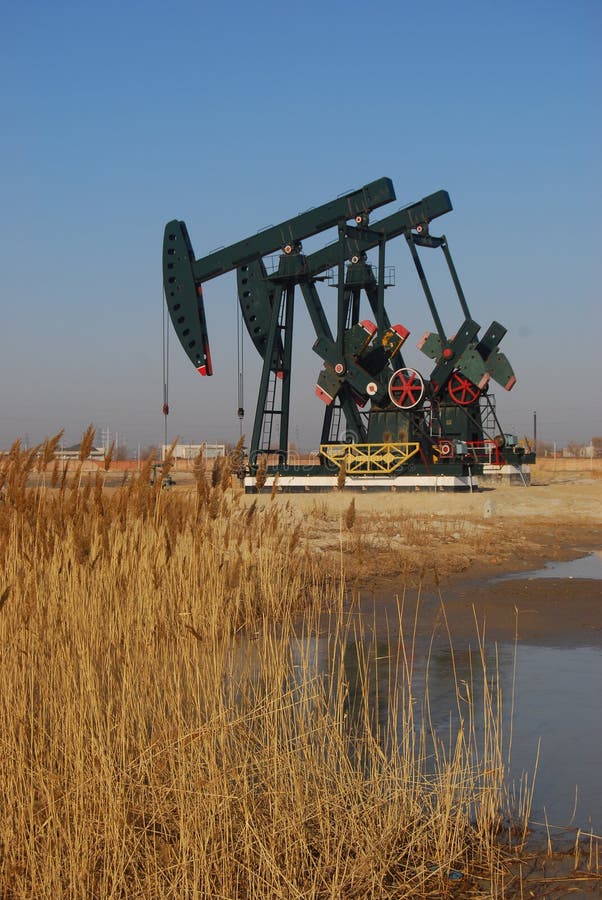 Pumping unit stock photo. Image of exploring, wells, satellite - 5081046