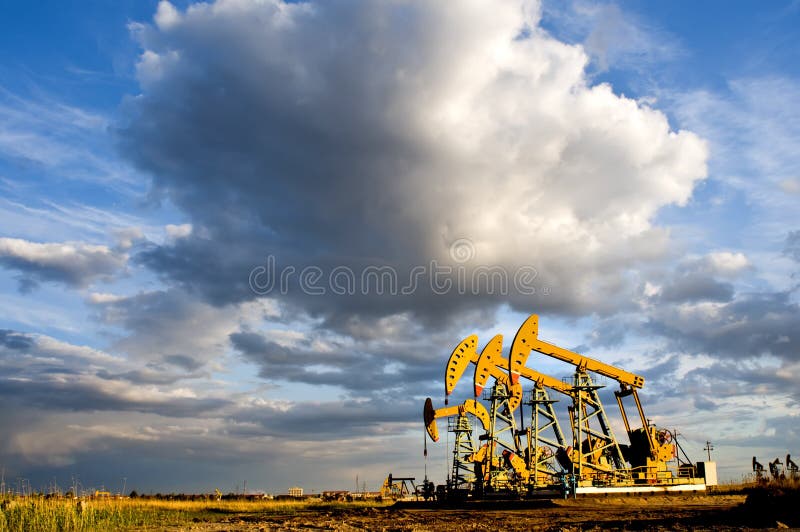 Pumping unit stock image. Image of auto, industrial, barrel - 9767915