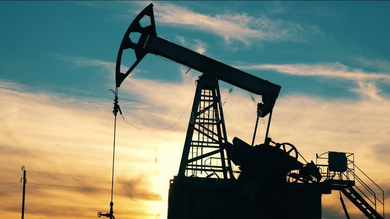 Pumping unit in operation stock video. Video of mining - 273188875