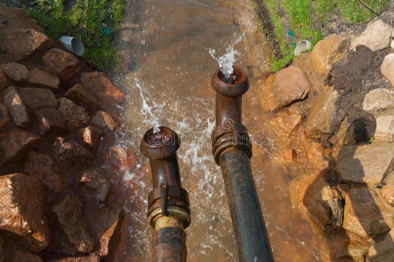Pumping water stock photo. Image of stream, drain, cleanup - 24633982
