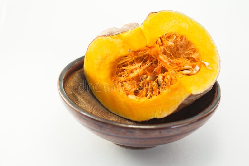 Pumpkim on White Background Stock Image - Image of isolated, healthy ...