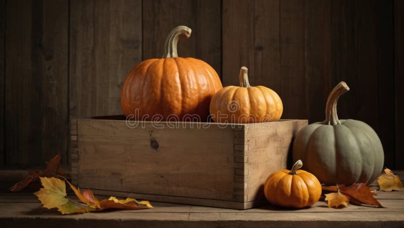 Pumpkin Array stock illustration. Illustration of wood - 327255905