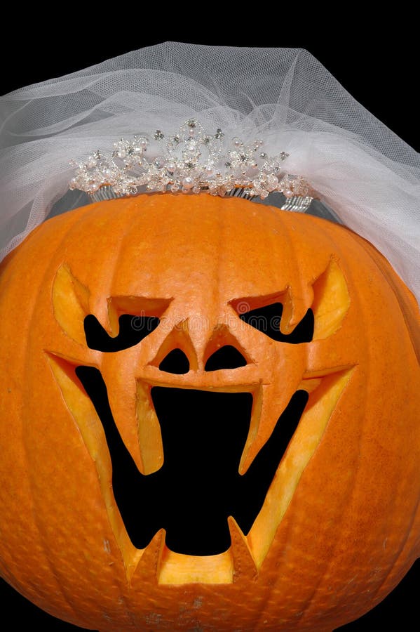 Pumpkin Bride stock image. Image of carve, orange, halloween - 3228369
