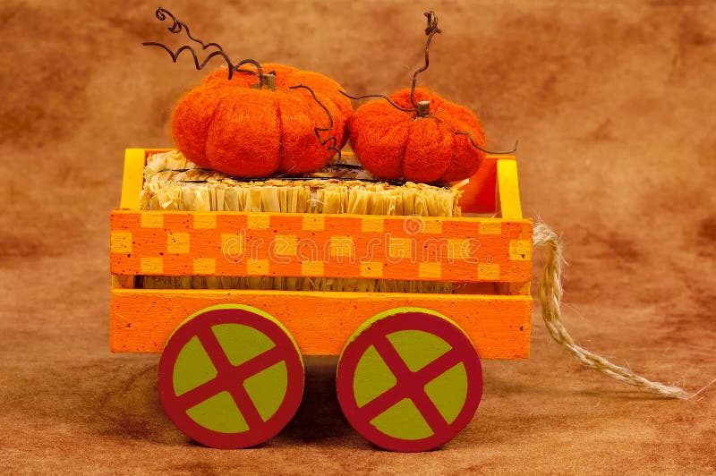 Pumpkin Cart stock image. Image of pumpkin, garden, farm - 257489