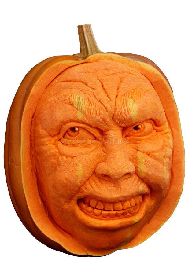 Pumpkin Carving for Halloween Stock Photo - Image of creating, roses ...