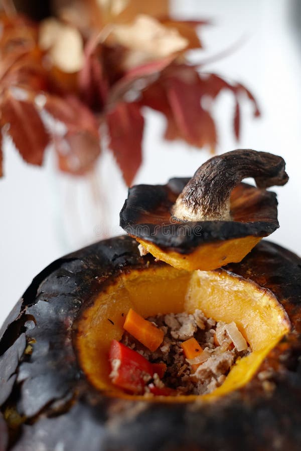 Pumpkin stock photo. Image of vertical, delicious, charred - 45874284