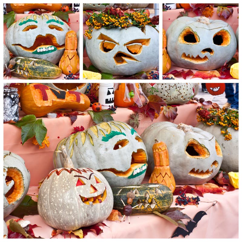 Pumpkin faces stock photo. Image of face, symbol, nice - 43393240