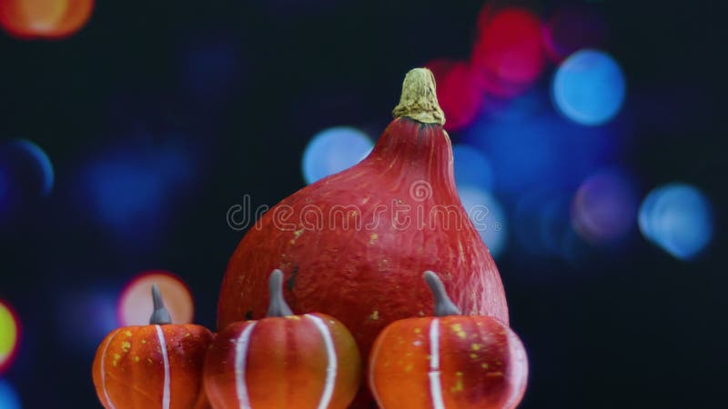 Pumpkin Fast and Slowly Rotating on Glitter Theme Stock Video - Video ...