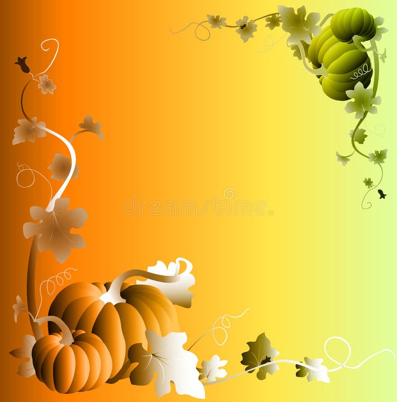 Pumpkin Frame stock vector. Illustration of seasonal, october - 2869476