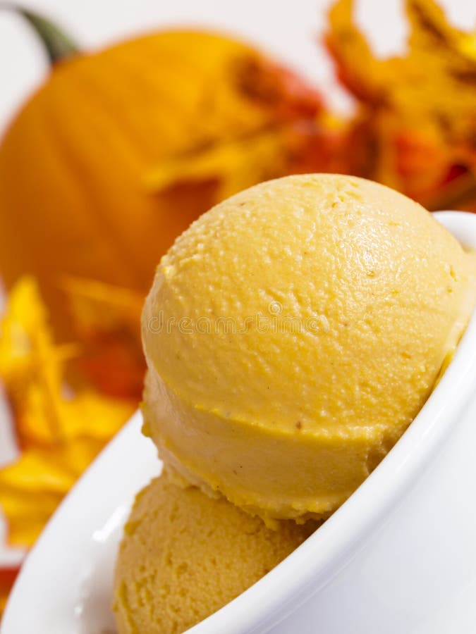 Pumpkin Gelato stock photo. Image of dishware, drink - 26810516
