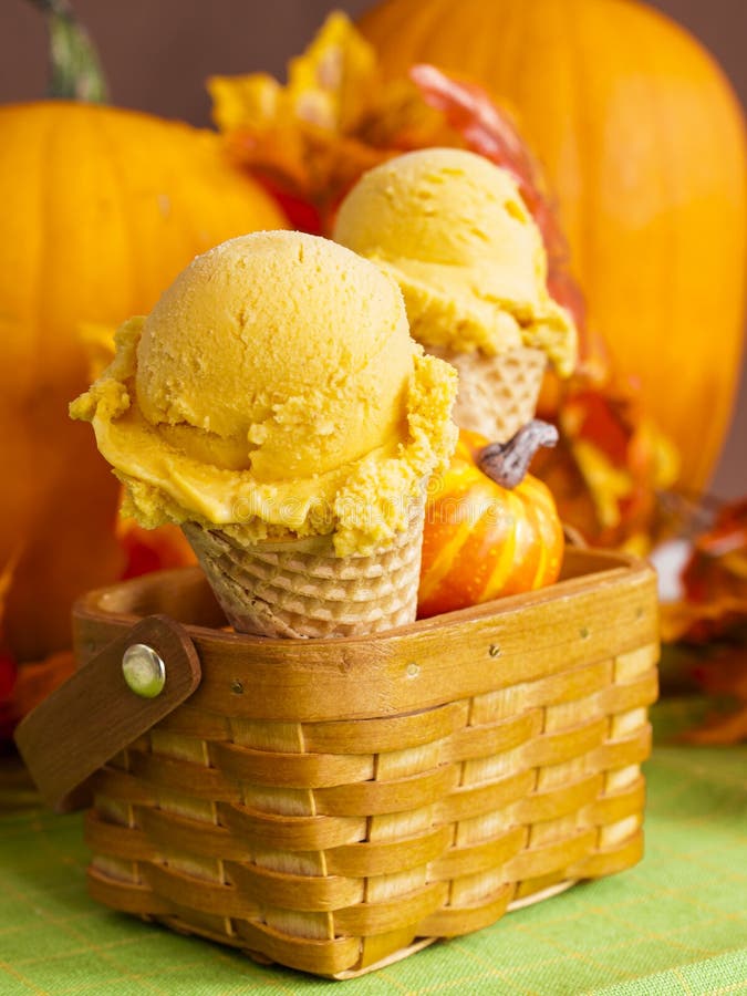 Pumpkin Gelato stock photo. Image of dessert, colors - 26810912