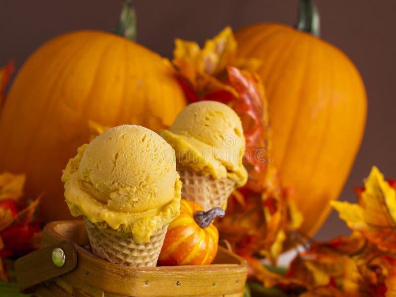 Pumpkin Gelato stock image. Image of fresh, frozen, autumn - 26811015