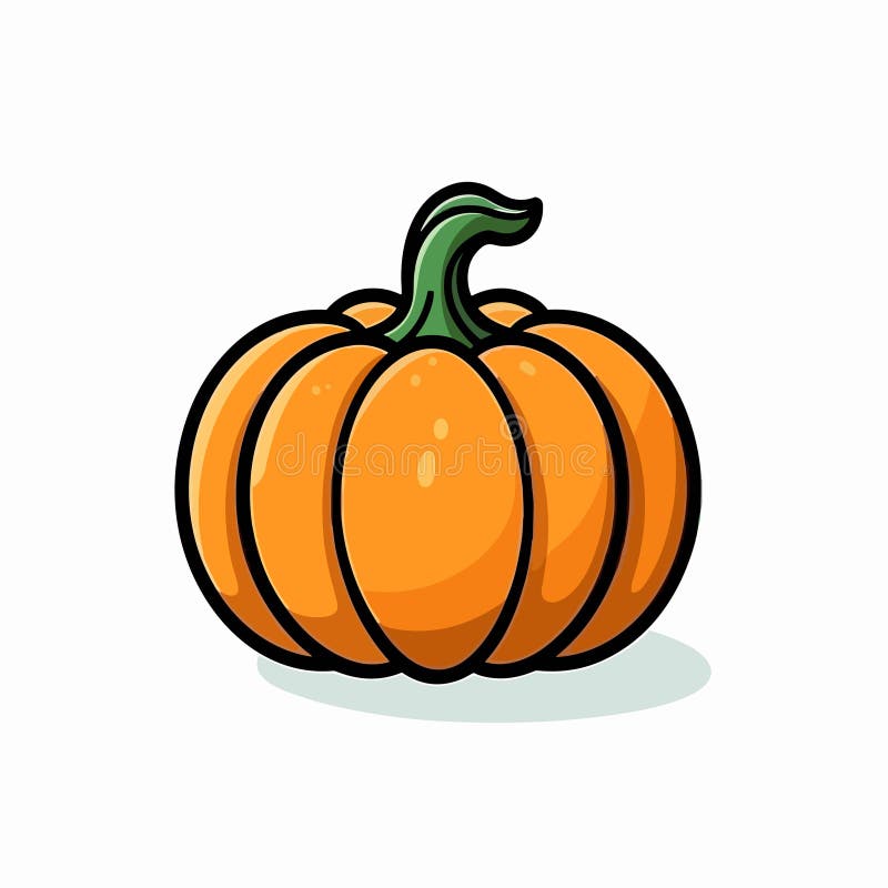 Pumpkin Hand-drawn Illustration. Pumpkin. Vector Doodle Style Cartoon ...