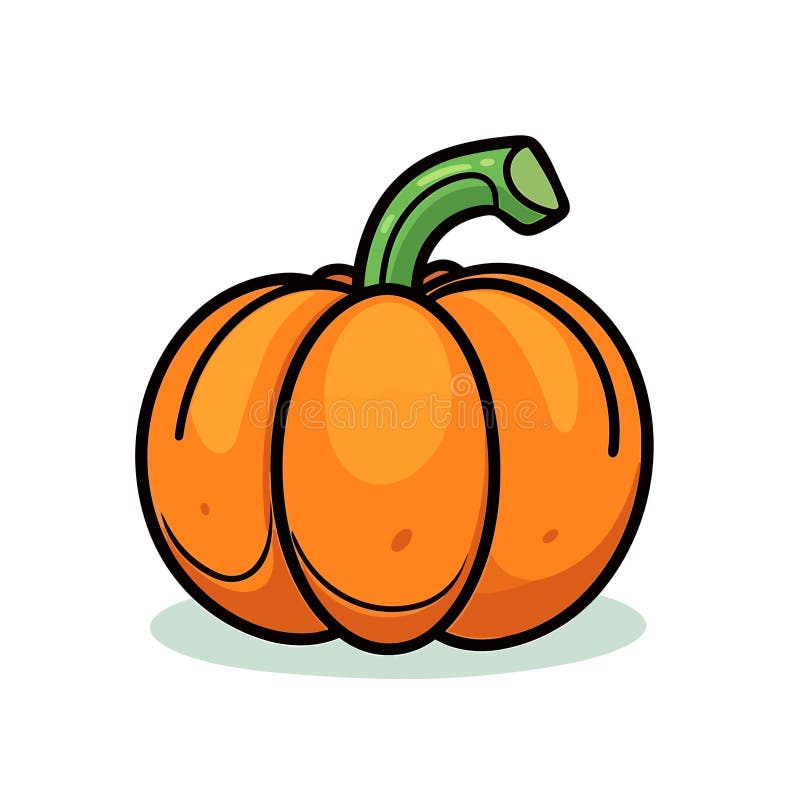 Pumpkin Hand-drawn Illustration. Pumpkin. Vector Doodle Style Cartoon ...