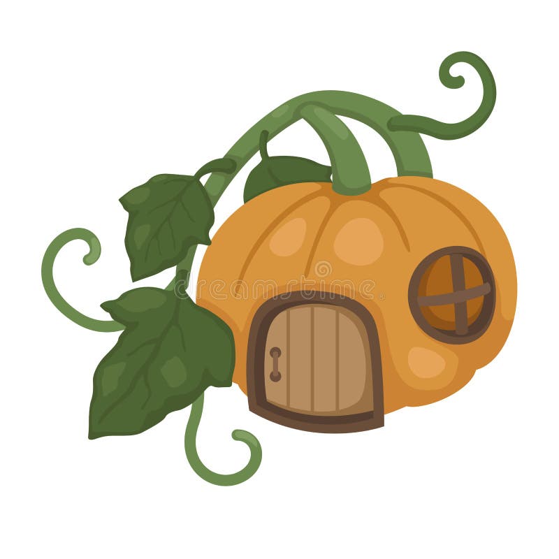 Pumpkin house vector stock vector. Illustration of symbol - 43328897