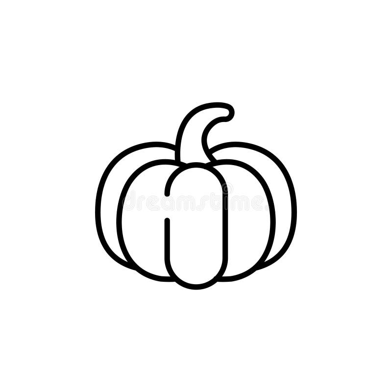 Pumpkin Icon stock vector. Illustration of diet, market - 372065722